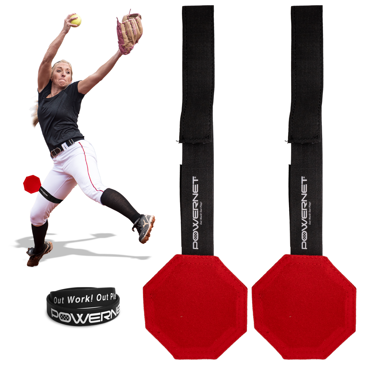 Windmill Trainer Softball Pitching Aid – PowerNet by TrainingNets