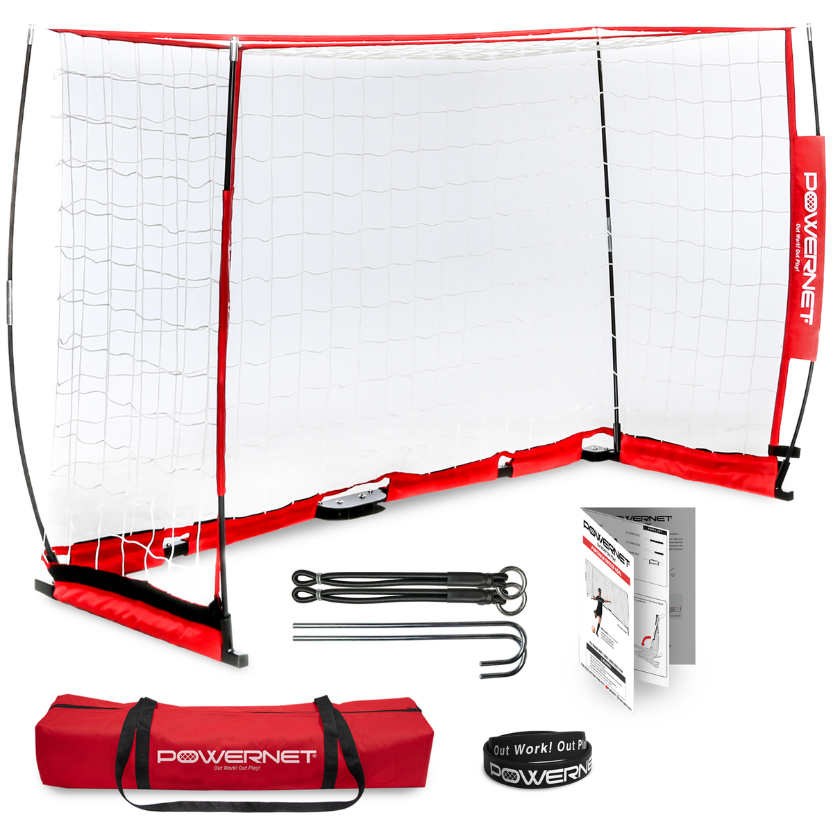Portable 6x4 FT Soccer Goal – TrainingNets by PowerNet