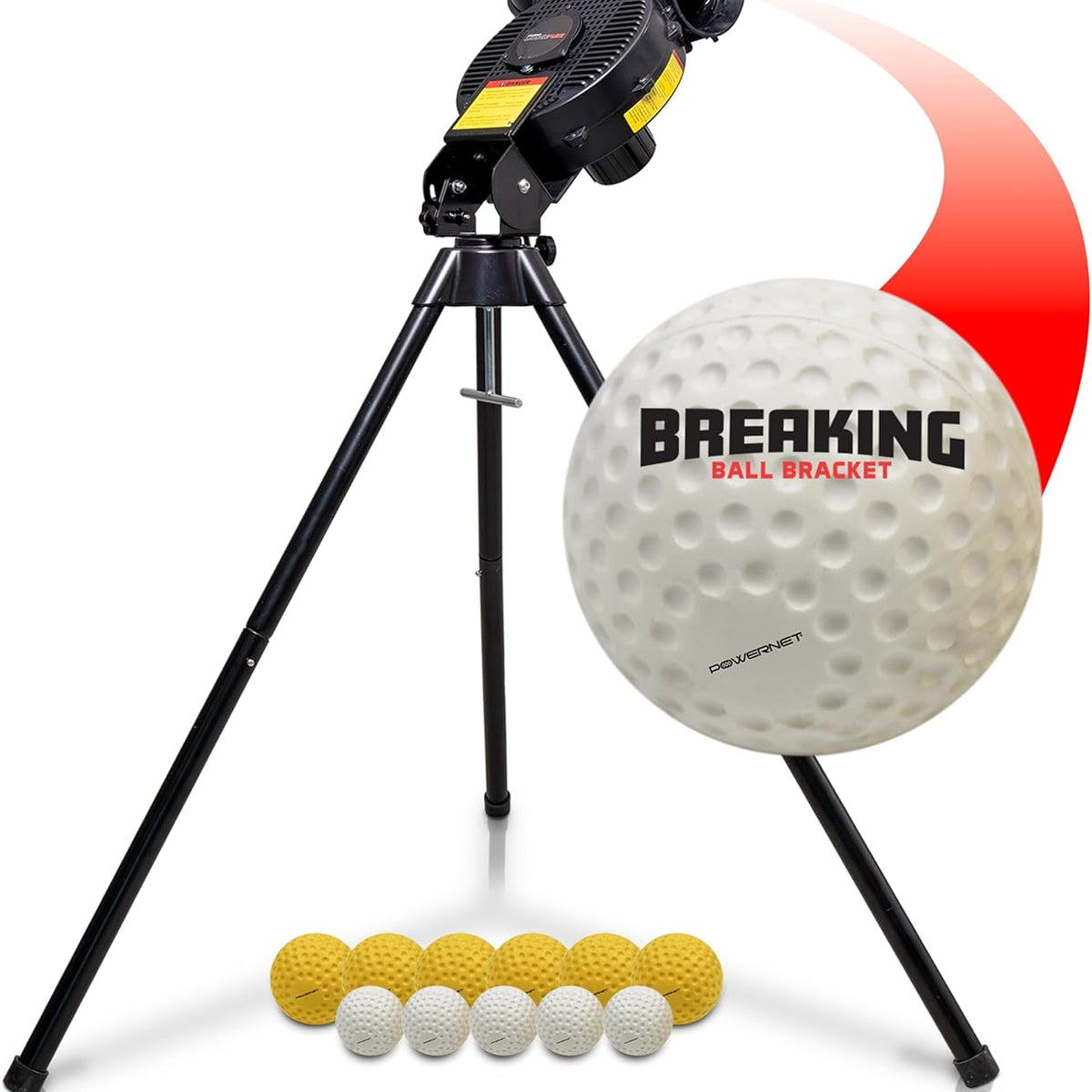Launch F-Lite Pitching Machine w/ Breaking Ball Bracket – TrainingNets ...